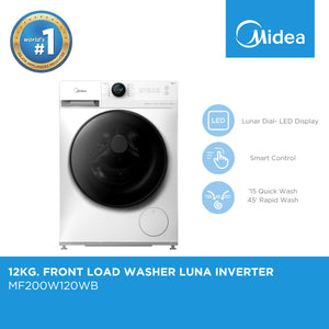 Midea 12.0kg Front Load Washer Luna Inverter WM – Midea Philippines