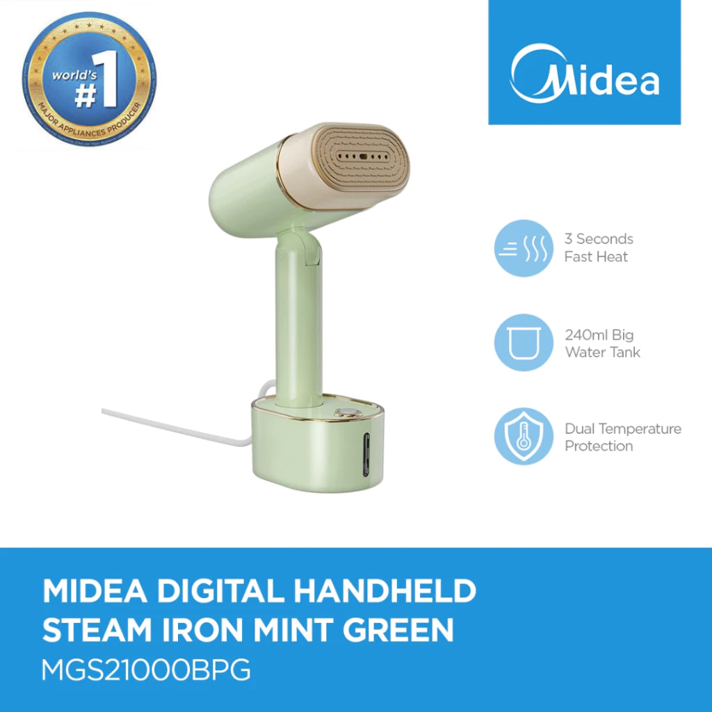 Midea Digital Handheld Steam Iron Mint Green – Midea Philippines